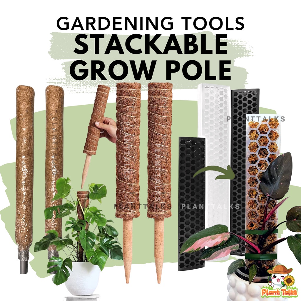 Plant Talks Coco Coir Grow Pole Honeycomb Moss Climbing Pole Plant ...