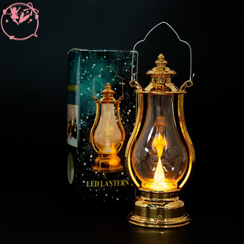 Retro Oil Lamp Energy-Saving Holiday Desktop Hanging Bar Night Light ...