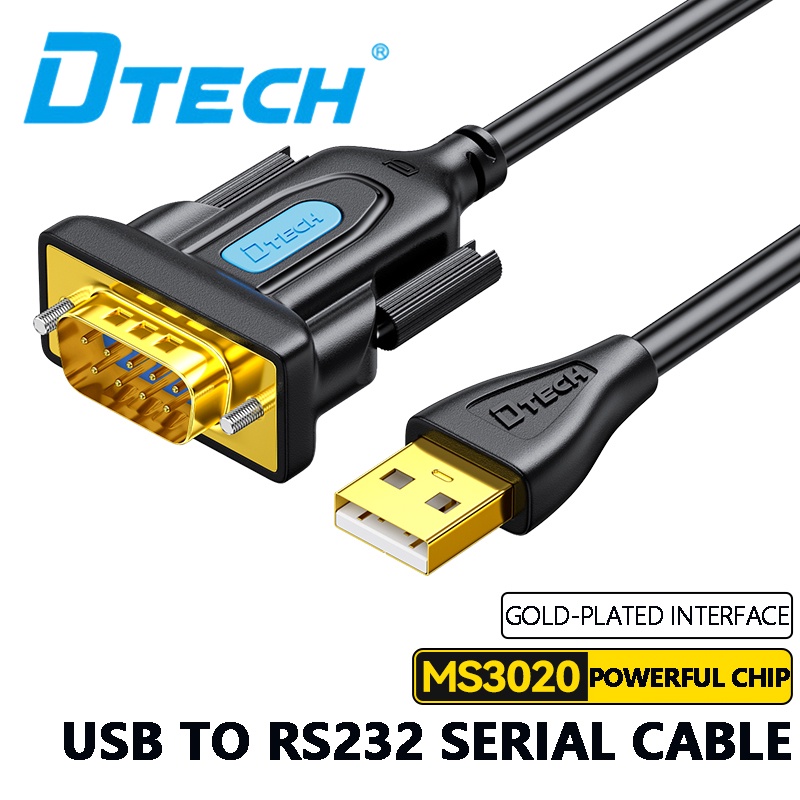 DTECH USB To RS232 Serial Port Cable Industrial Grade COM Conversion Connection Computer 9-Pin ...