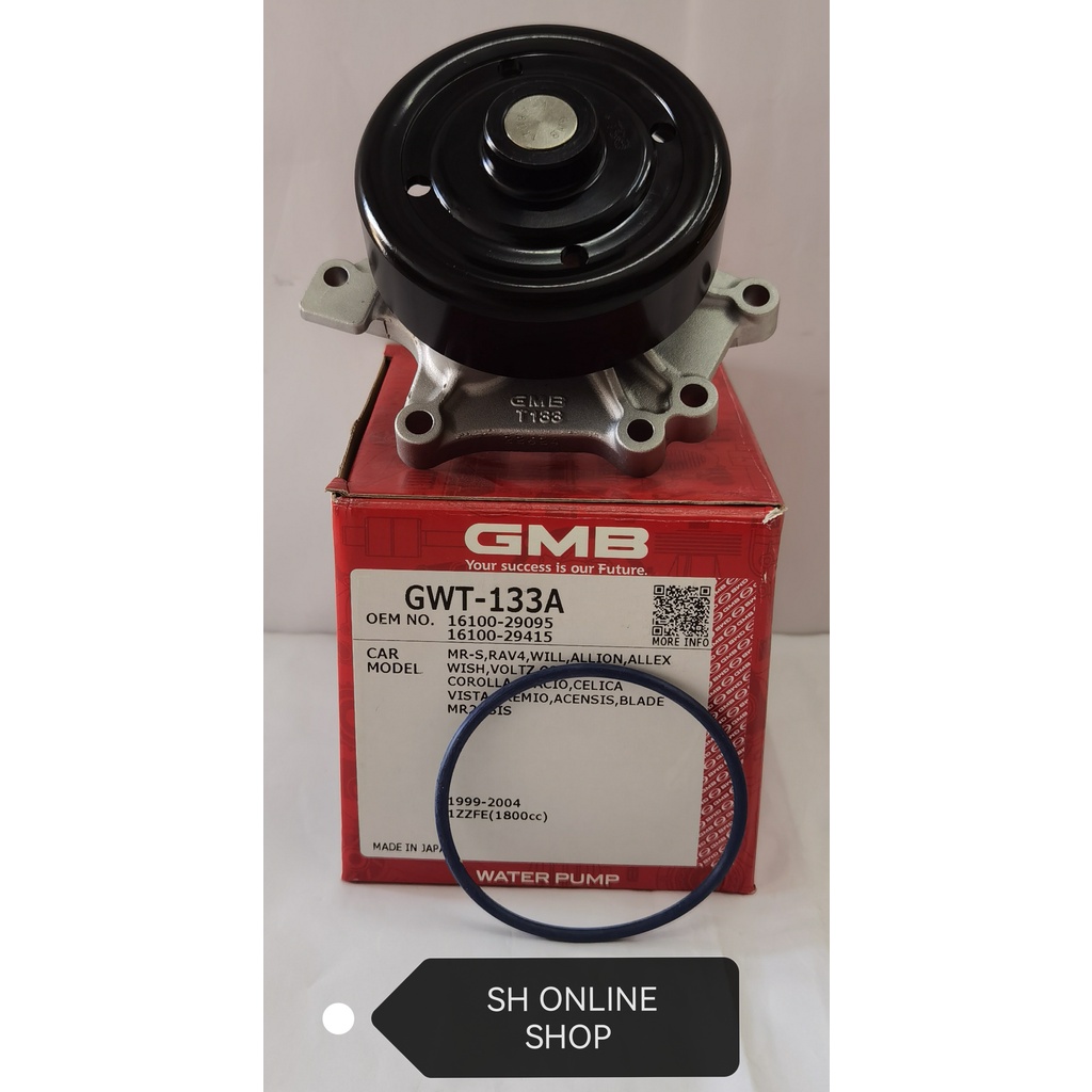 Water Pump (GMB) for Toyota Altis ZZE122 1.8 Wish ZNE10 1.8 2003-2007 Year (GWT-133A) | Shopee ...