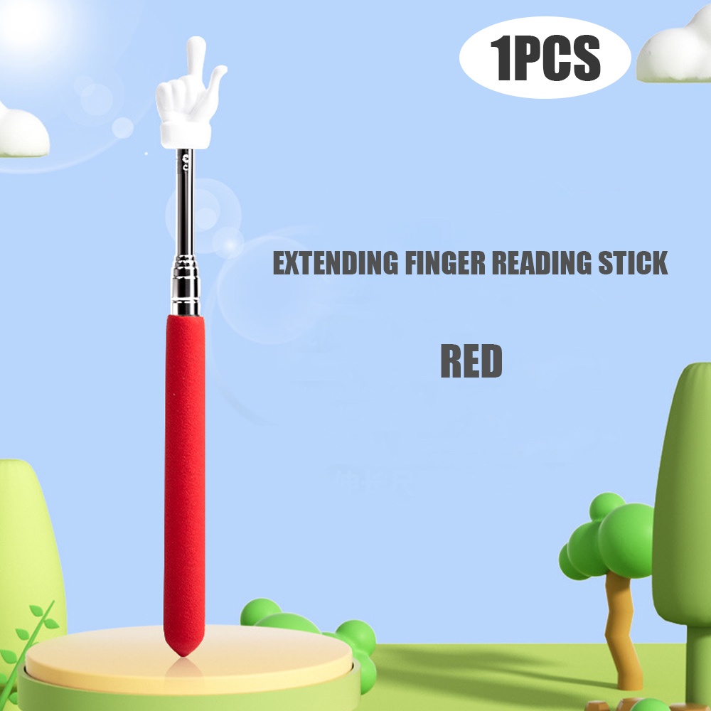 Telescopic Teachers Pointer Rod Finger Design Retractable Teaching ...