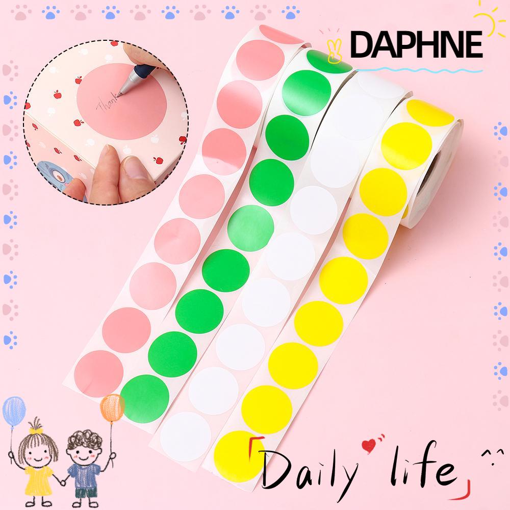 DAPHNE Office Supplies Label for DIY Logo Design Self-Adhesive Circle ...