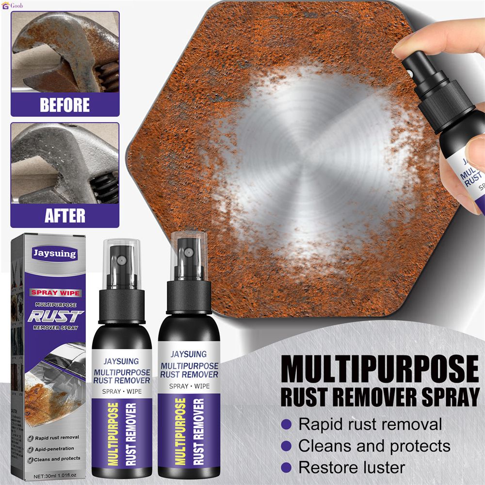 Metal Rust Remover Spray 1.58 Oz Rust Remover Spray Rust Stain Remover ...