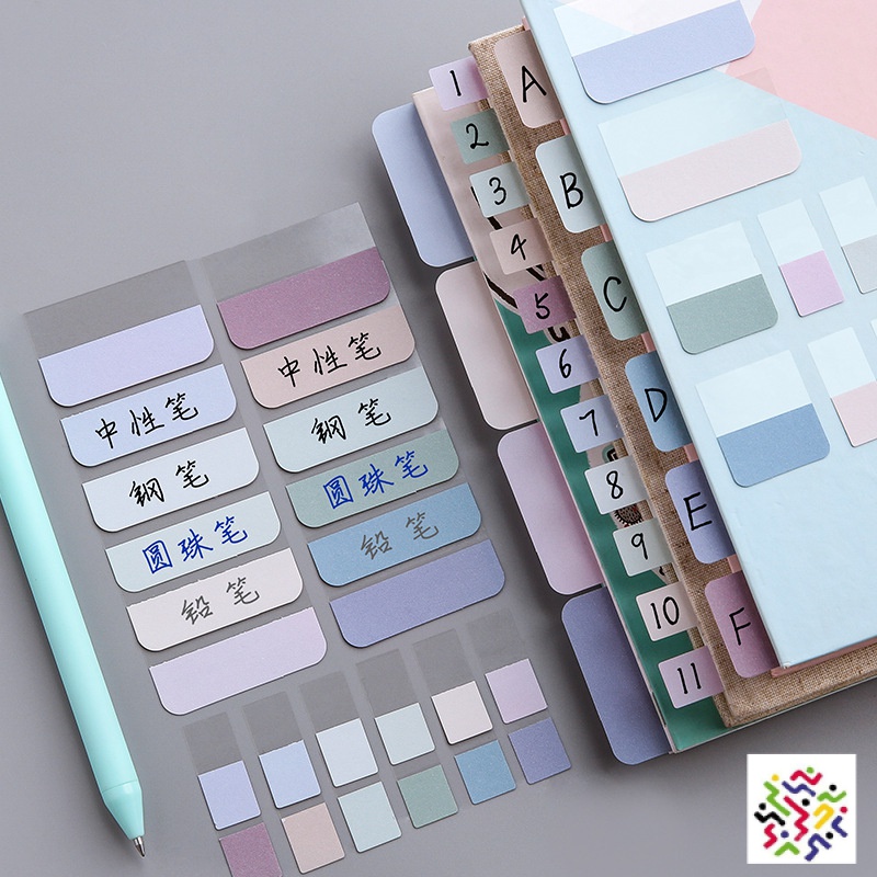30-120sheets ins Wind Index Stickers Colorful Post-it Stickers marking ...