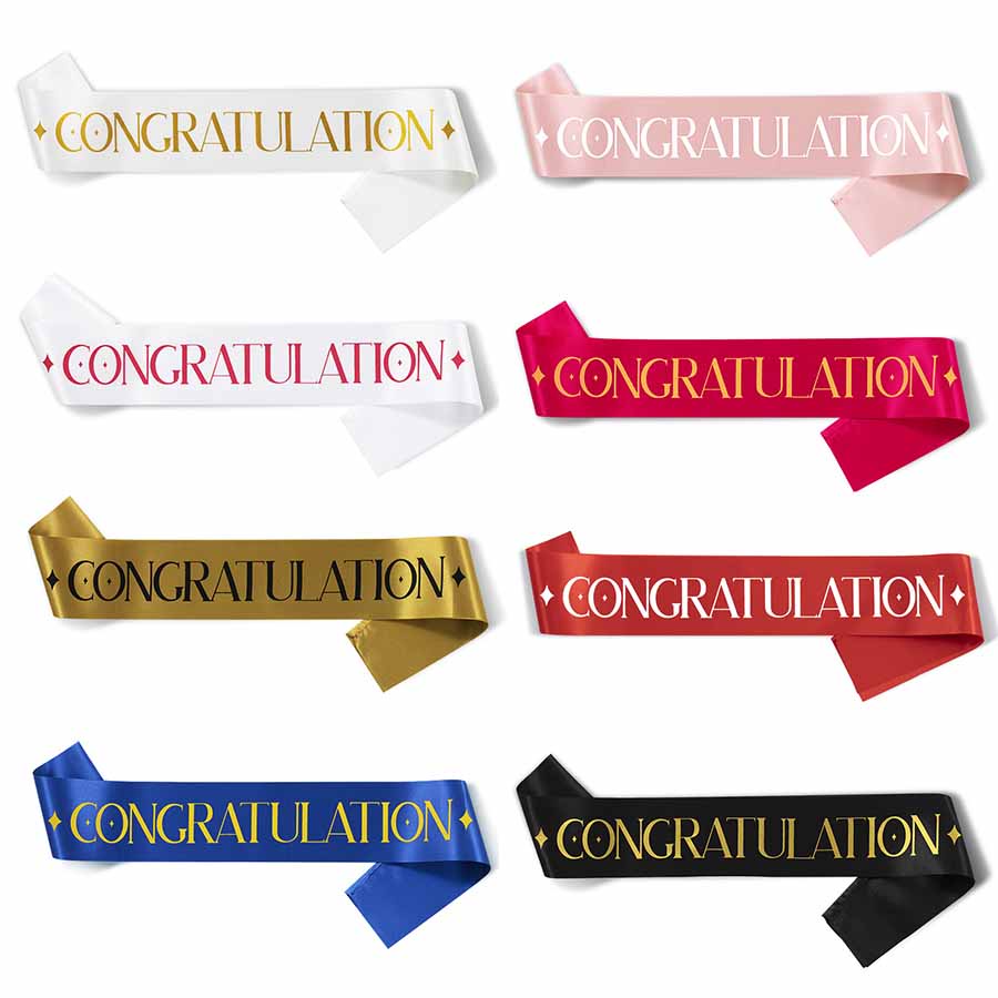 Congratulations Shoulder Strap Sashes Graduation Party Decoration Photo ...
