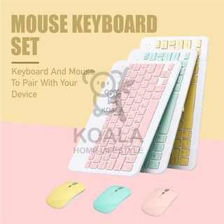 🇸🇬Koala Home🔥Wireless Bluetooth Keyboard Mouse Set mute Set ...