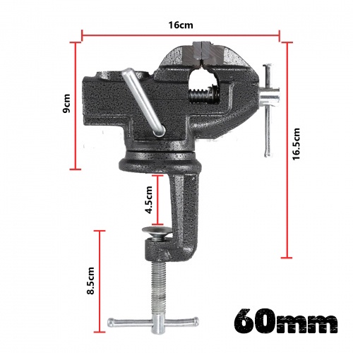 60mm 70mm 80mm Swivel Base Table Vise Clamp Bench Vise Heavy Duty ...