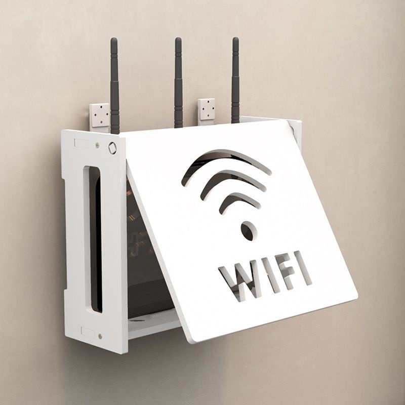 Wifi Rack Storage Punch-free Router Rack Set-top Box Wall-mounted ...