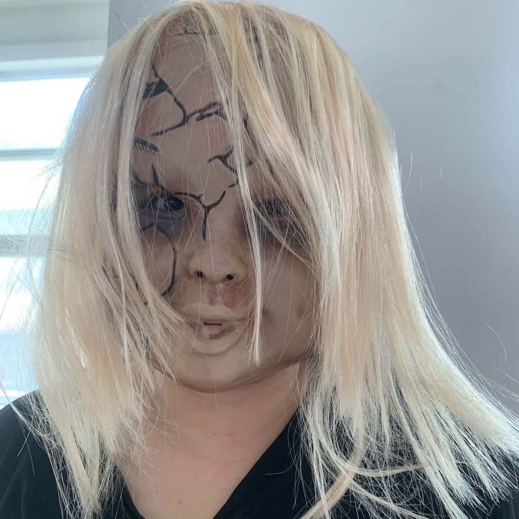 Ghost Doll Chucky Mask Halloween Scary Latex Mask Scar Mask Horror ...