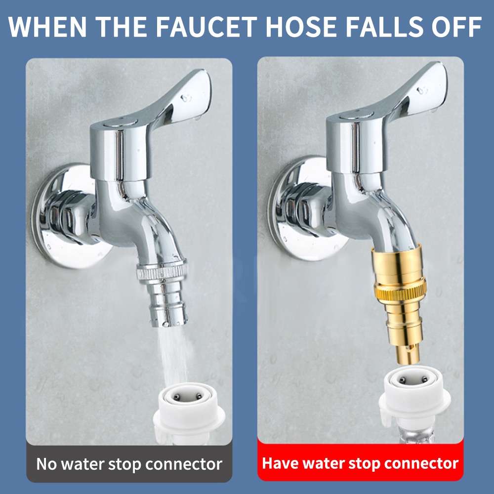 Copper Washing Machine Faucet Adapter For Preventing Water Leakage And ...