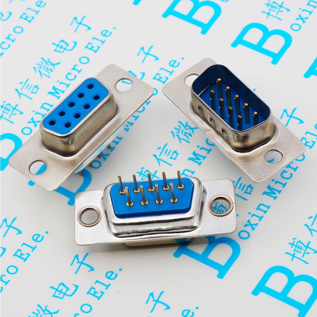 Dp9 Straight Pin 180 Degree Vertical Light Hole 9 Pin Serial Port Plug ...
