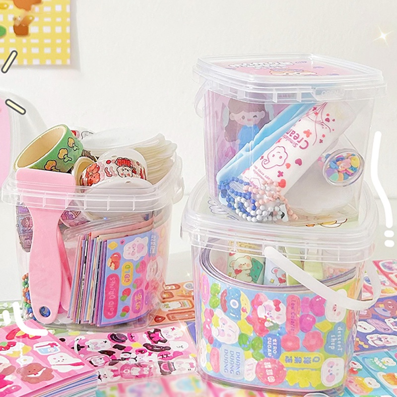 66 Pcs Canned Creative Cartoon Cream Gum Guka Sticker Set Children ...