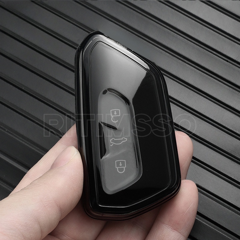 TPU Car Key Case Cover For VW Volkswagen Golf 8 MK8 ID.3 ID.4 Cupra ...