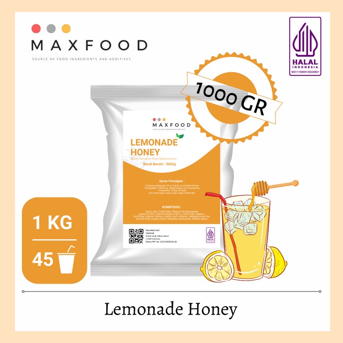 Maxfood - Lemonade Honey Powder / Lemon Honey Drink Powder 1 KG ...
