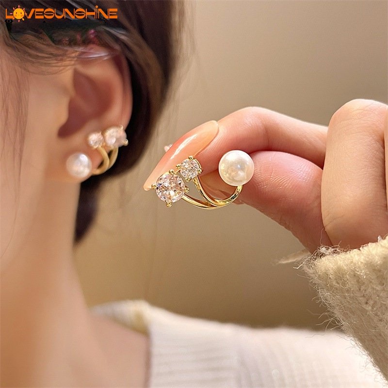 [Top Selection] Ins Style Pearl Fishtail Stud Earrings For Women ...