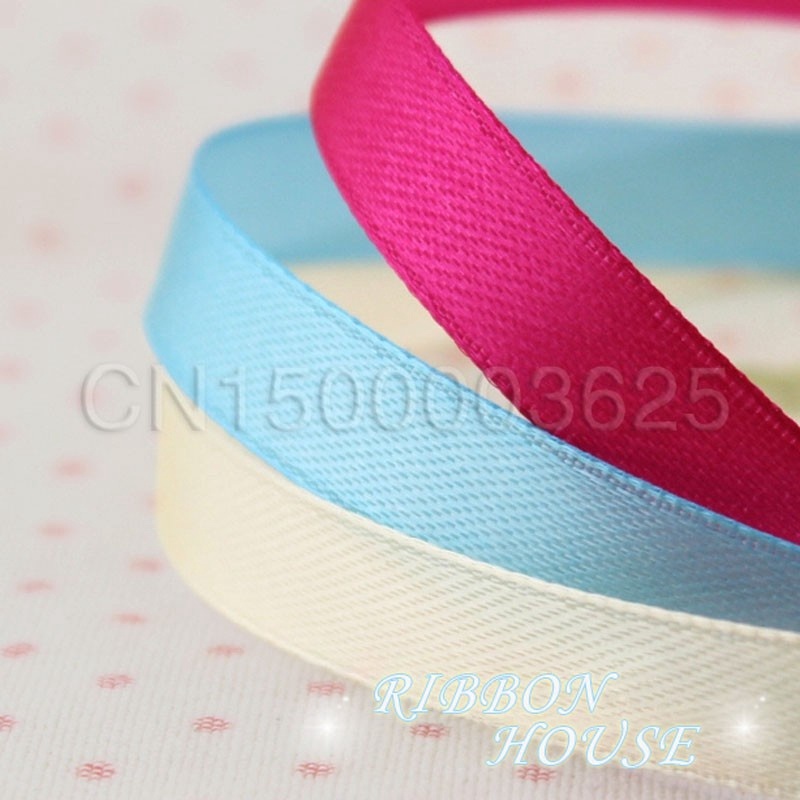 10mm (25yards/roll )Single Face Satin Ribbon Webbing Decaration Gift ...