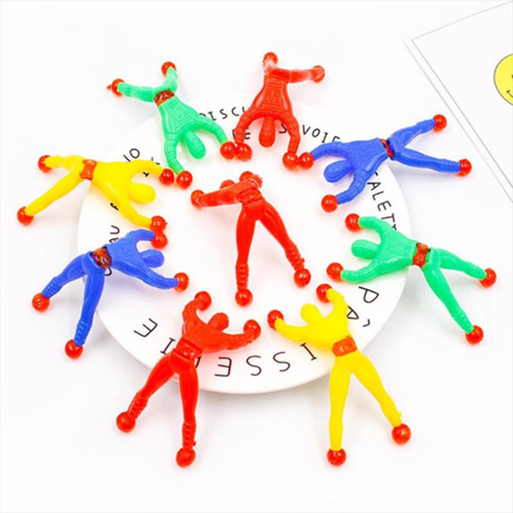 20pcs Funny Flexible Climb Men Sticky Wall Toy Kids Toys Climbing Flip ...