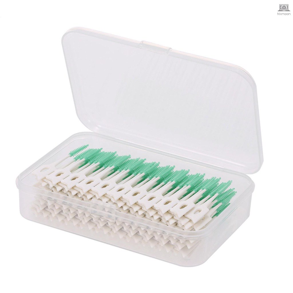 HOT 160pcs Double-ended Toothpick Soft Silicone Tooth Picks Dental ...