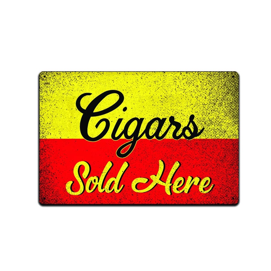 Cigar Tin Sign for Bar Lounge Basement Patio Garage Smoking Signs Have ...