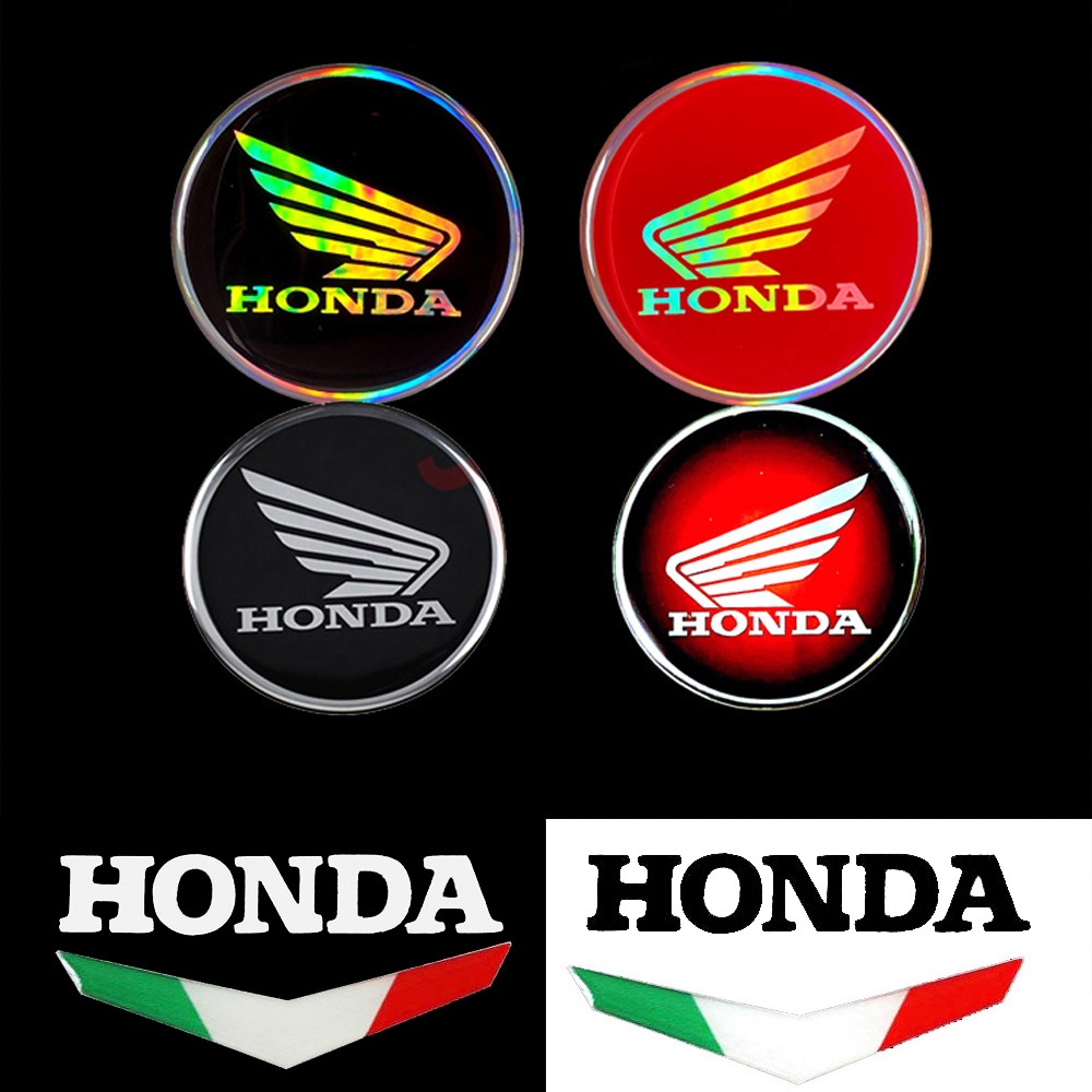 3D Gel Motorcycle Rainbow Stickers For Honda Windshield Decoration Fuel ...
