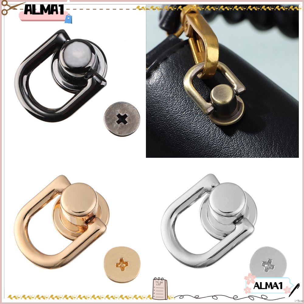 ALMA Leather Crafts Nail Buckle Bag Snap Handbag Belt Connector Metal ...