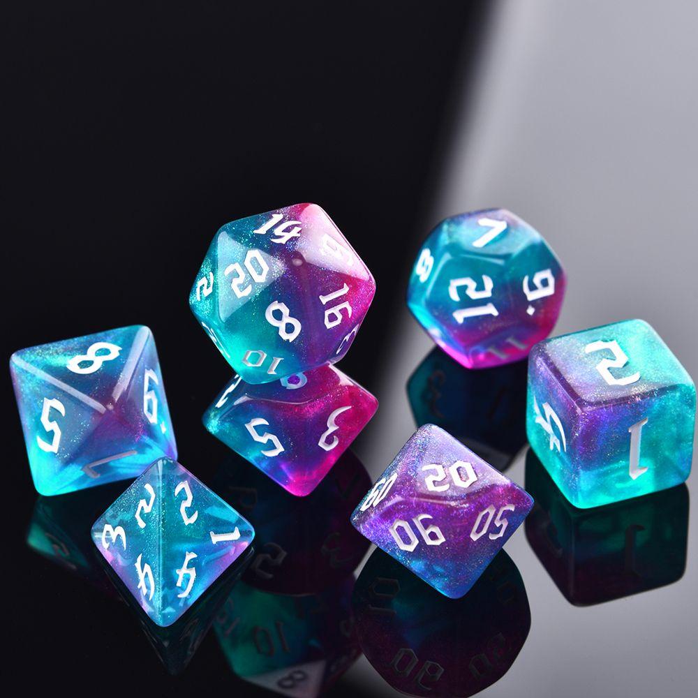 7PCS/Set Polyhedral Dice For DnD RPG 4 6 8 10 12 20 D4-D20 | Shopee ...