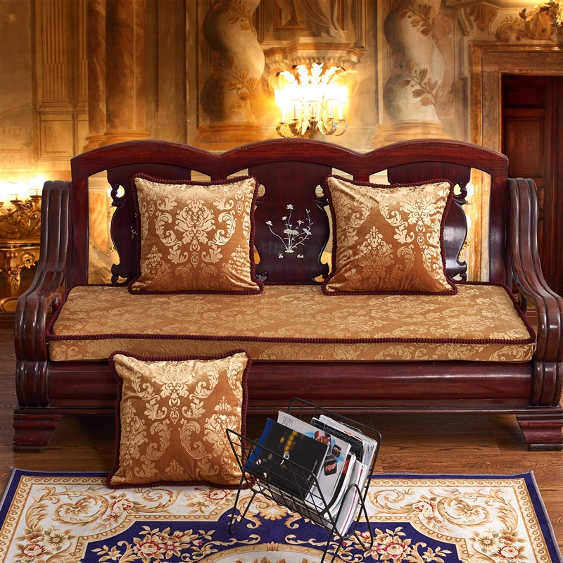 Solid Wood Sofa Cushion Wooden Sandals Chair Cushion Thickened Old ...