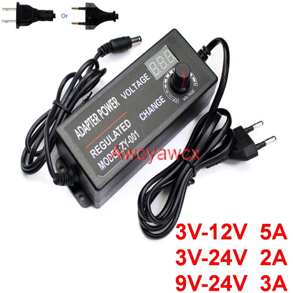 AC 100-240V to DC 3V 5V 6V 9V 12V 15V 24V 1A 2A 3A 5A Power Supply ...