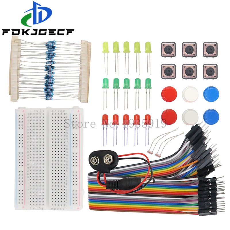 Starter Kit For UNO R3 Mini Breadboard LED Jumper Wire Button for ...