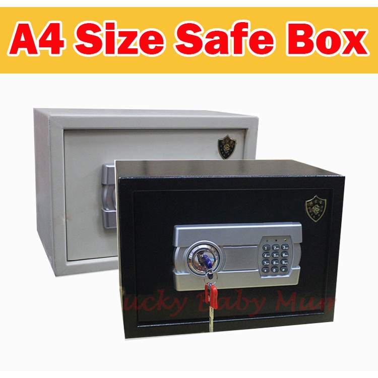 【Type B】Large Size Digital Security Safety Safe Box/Double Key/Local ...