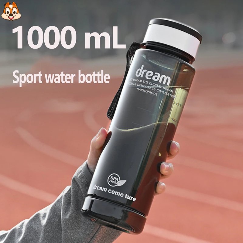 1 Liter Water Bottle Outdoor Portable Sport Motivational Water Bottles ...
