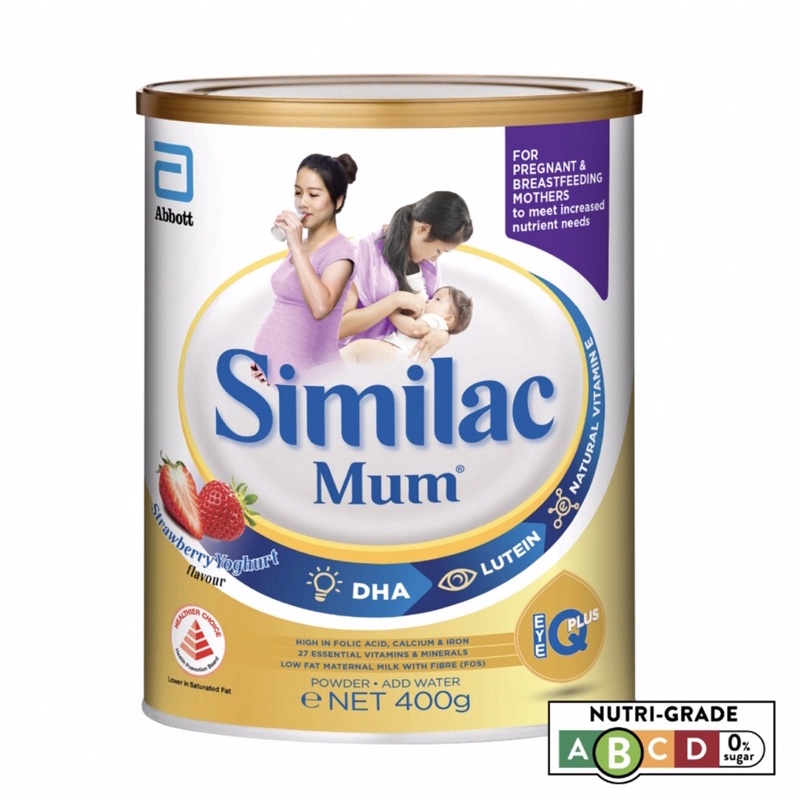 Similac Mum Maternal Milk Powder 400g - Strawberry and Vanilla flavour ...