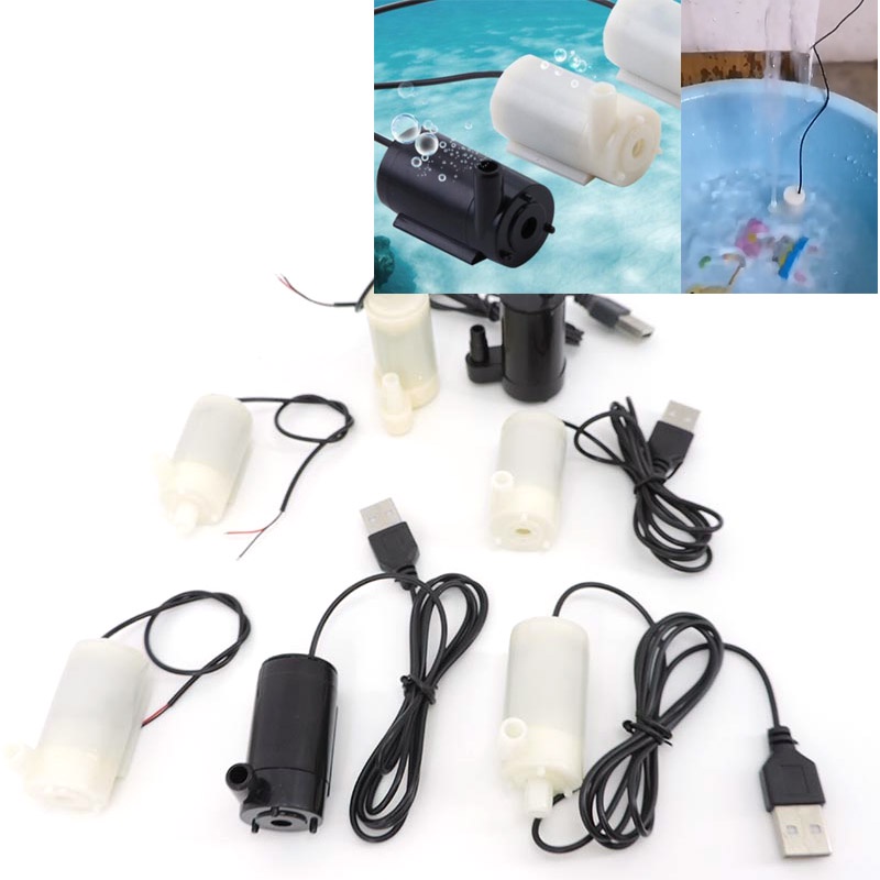 Mini USB 5V DC Low Voltage Small Water Pump Micro Submersible Fountain ...