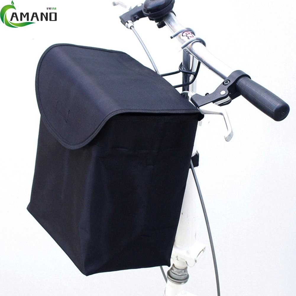 Bike Basket With Cover Front Basket Motorcycles Universal Canvas ...