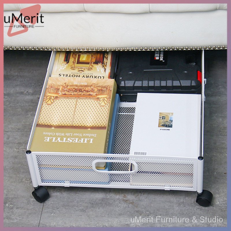 Pull-out Bed Bottom Clothes Storage Rack Removable Space-Saving Storage ...