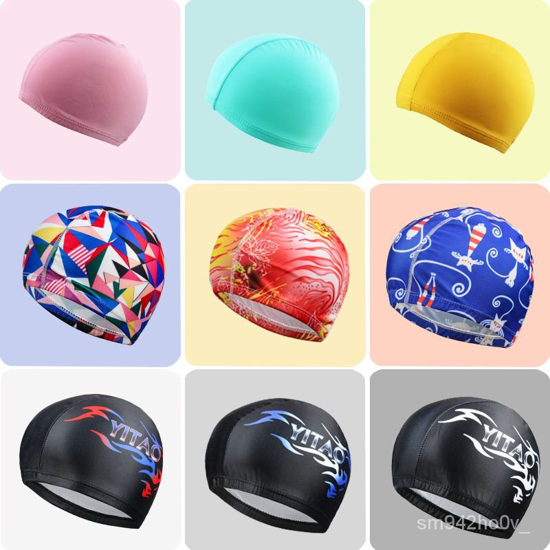 [SG ] women's swimming goggles Swimming Cap Men's and Women's Adult ...