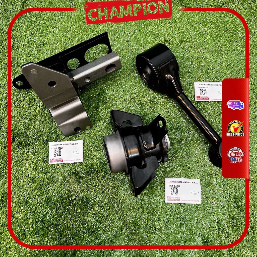 DAIHATSU ENGINE MOUNTING FULL SET (AUTO & MANUAL) FOR PERODUA MYVI 1.5 ...