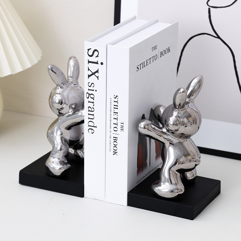 Home New Products Rabbit Decoration Living Room Desktop Bookend ...