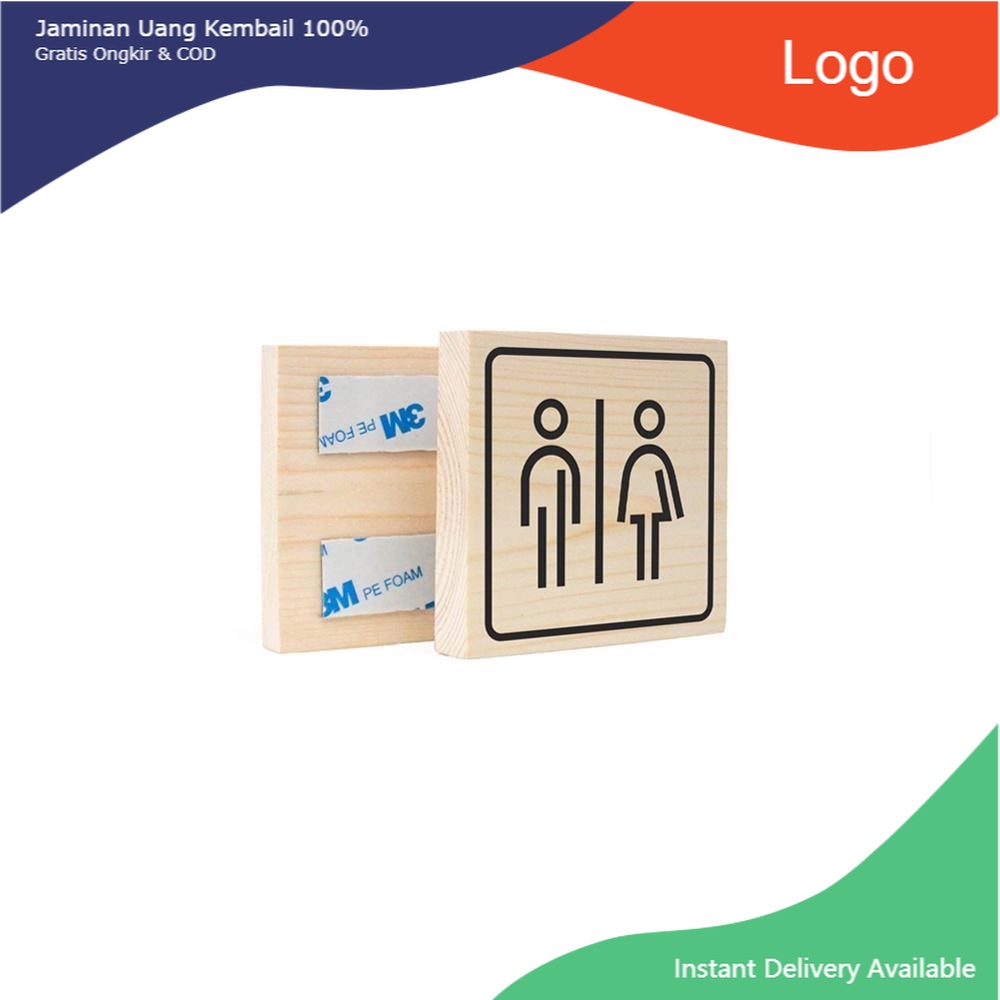 Toilet sign system - toilet Door sign - Public toilet signage - wall ...