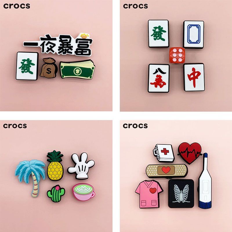 Crocs jibbitz Fun cartoon series of hole shoes flower Crocs charms ...