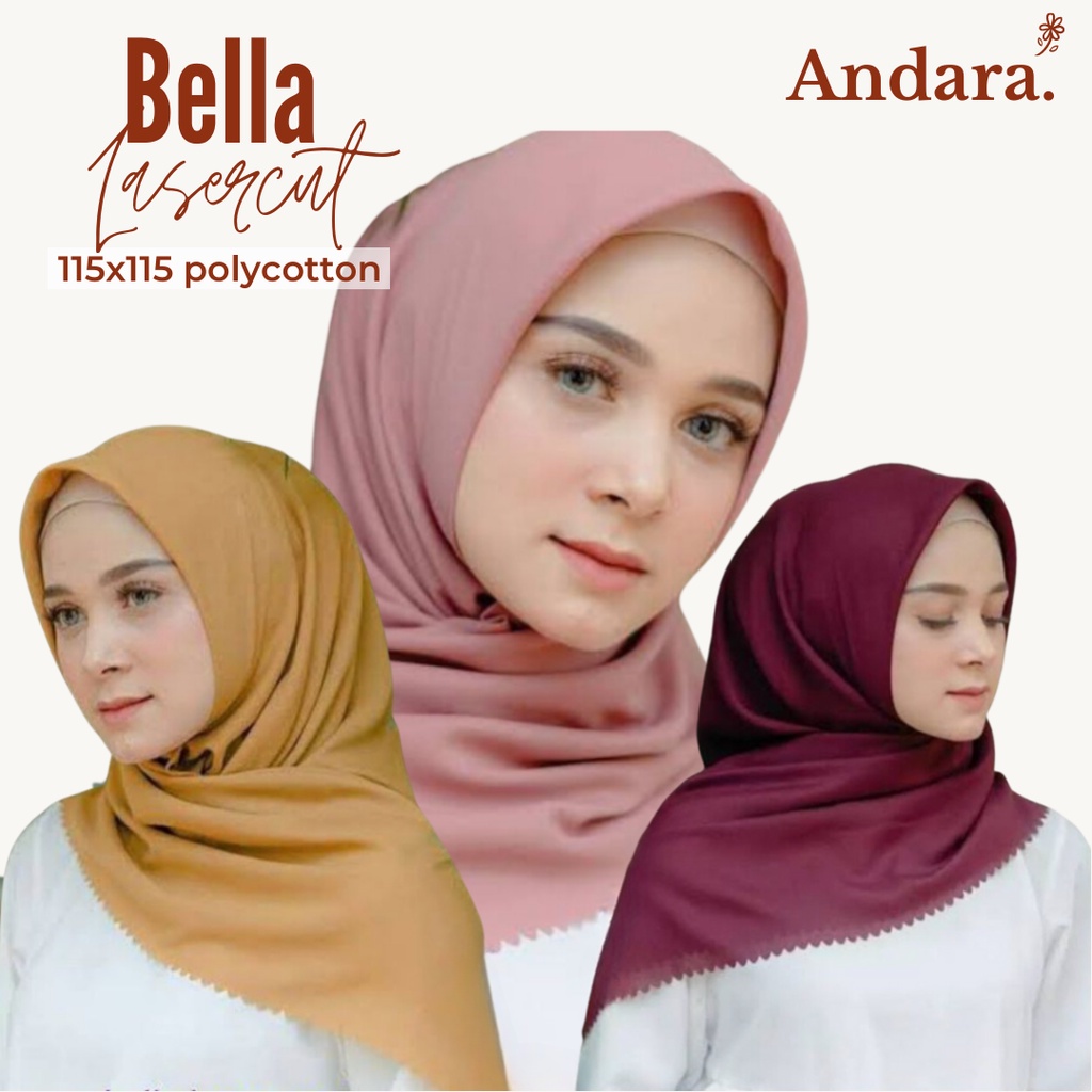 Hijab Square Bella Square Lasercut Premium/Bella Square LC | Shopee ...
