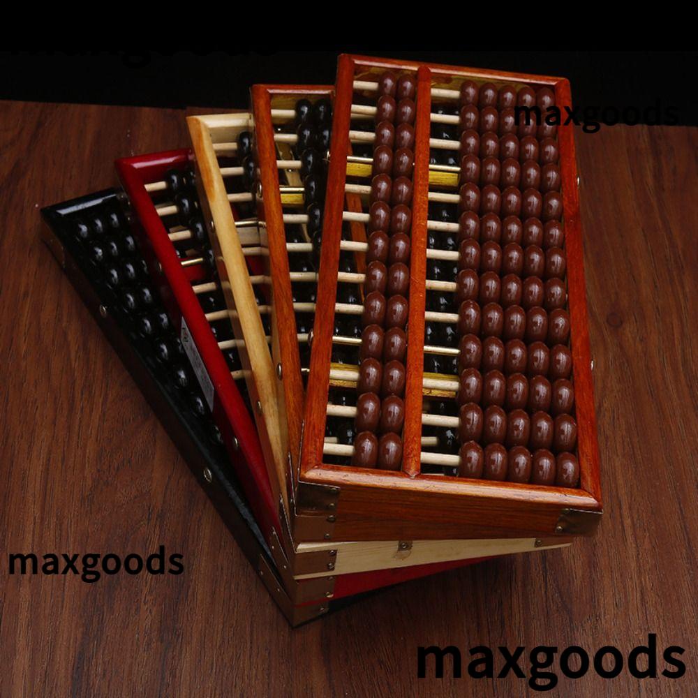 MAXGOODS1 Calculation Bead, 13 Digits Wooden Wooden Abacus, Durable ...