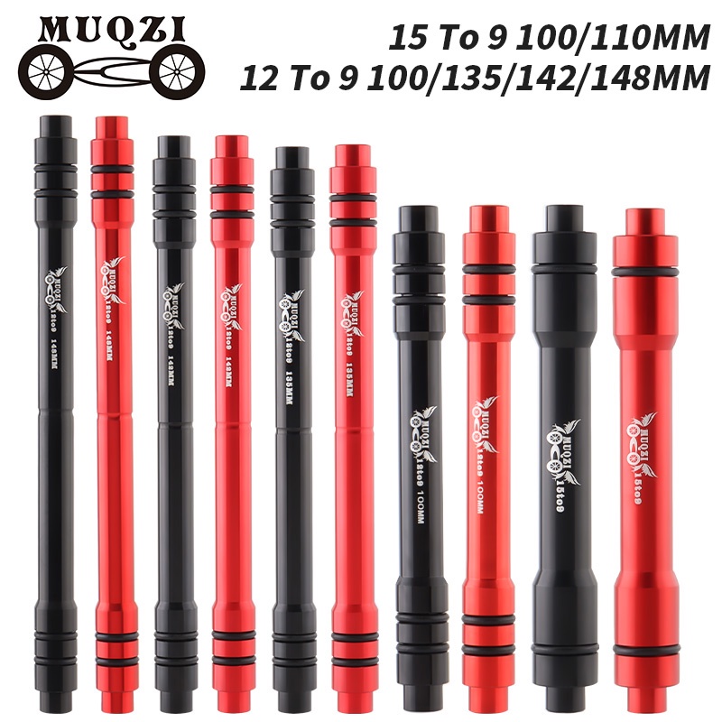 MUQZI Thru Axle Adapter 12 to 9mm 110 135 142 148mm 15 To 9 100mm Thru Axle To Quick Release For ...