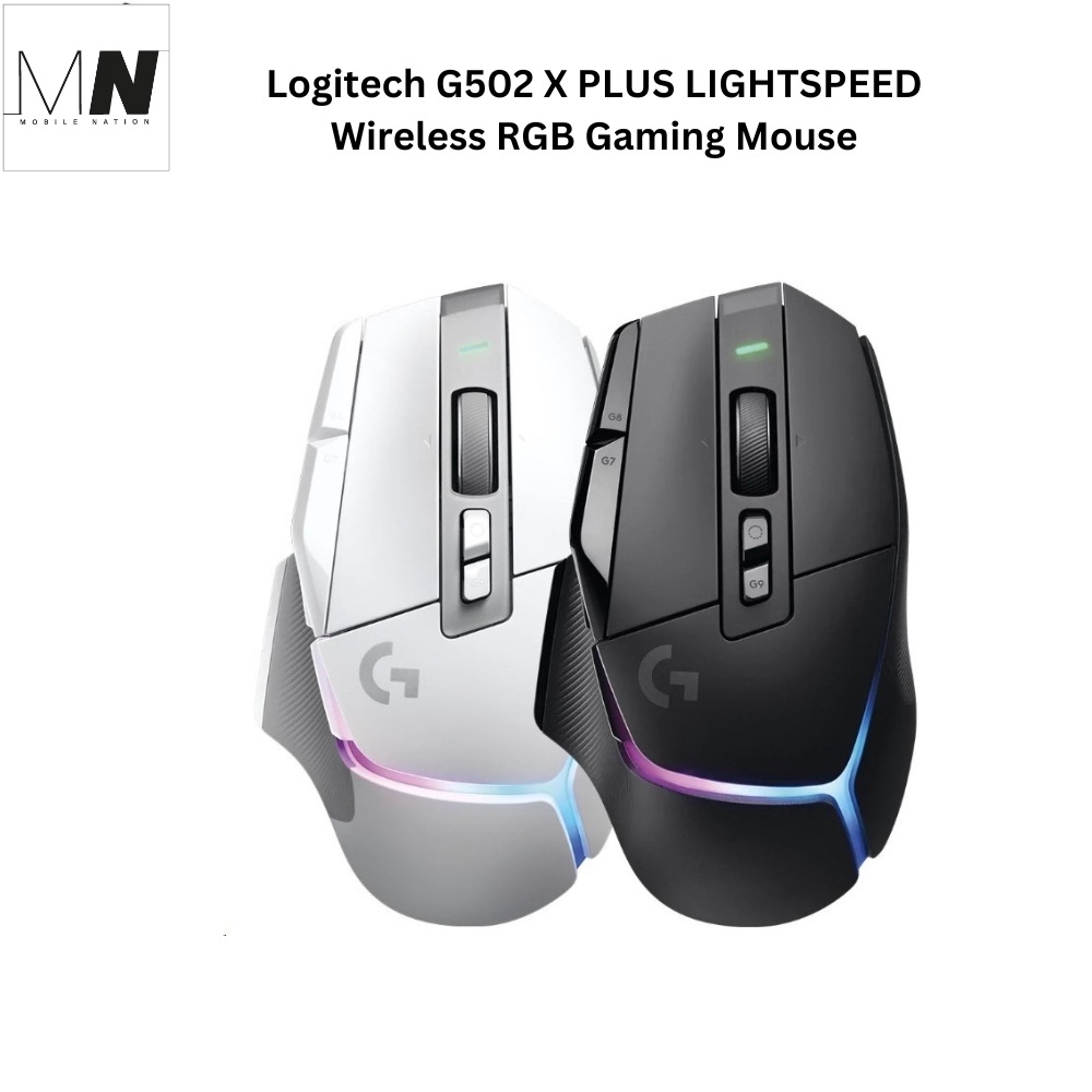 Logitech G502 X PLUS LIGHTSPEED Wireless RGB Gaming Mouse - LIGHTFORCE ...
