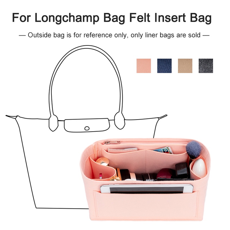 Bag Organizer 2025 Felt Purse Insert Women’s Makeup Storage Tote ...
