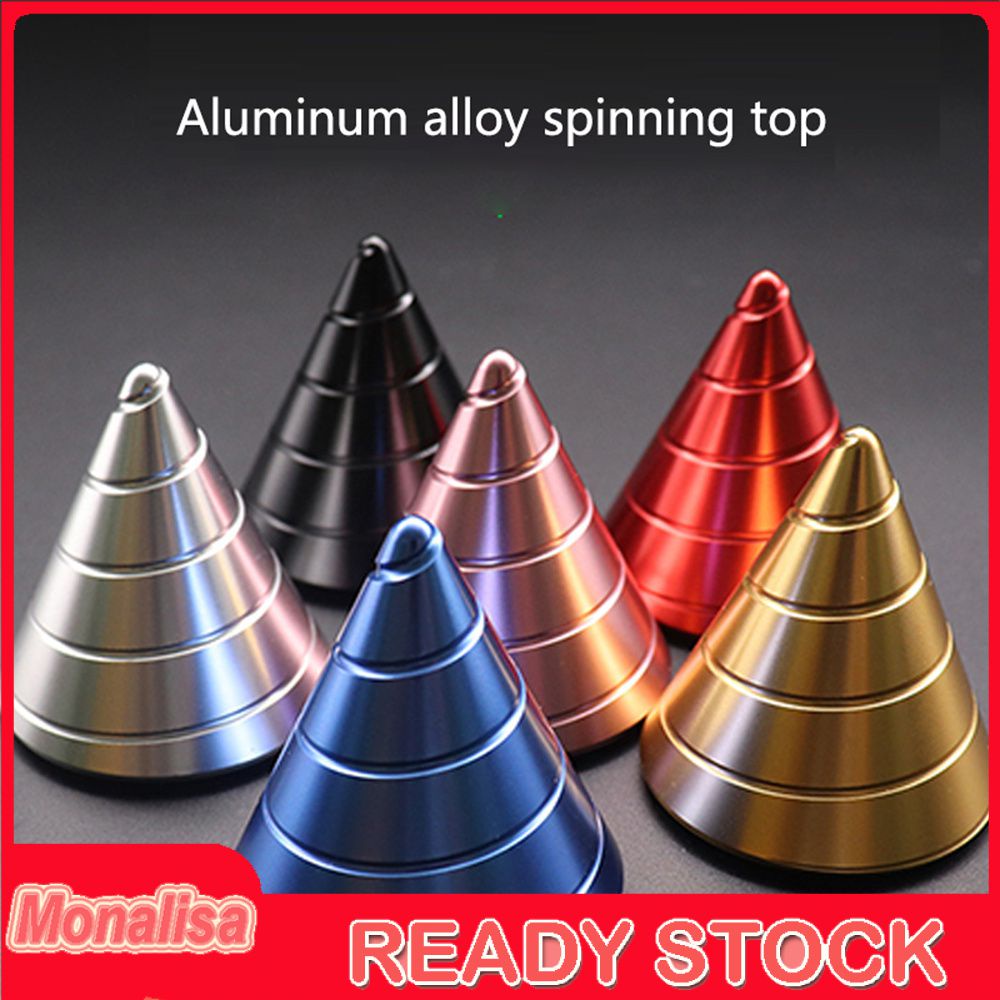 Fingertip Gyro Metal Desktop Stress Relief Cone Gyroscope Office Desk ...