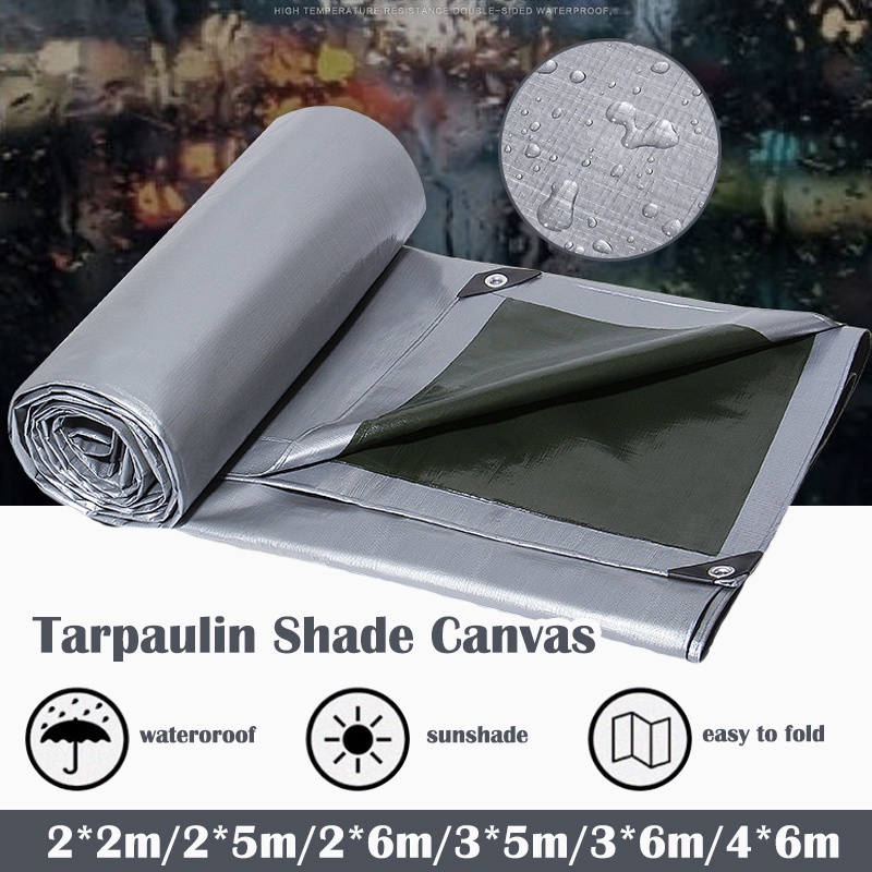 Tarpaulin Canvas Canopy Sunshade Insulation Tarp Tarpaulin Rainproof ...