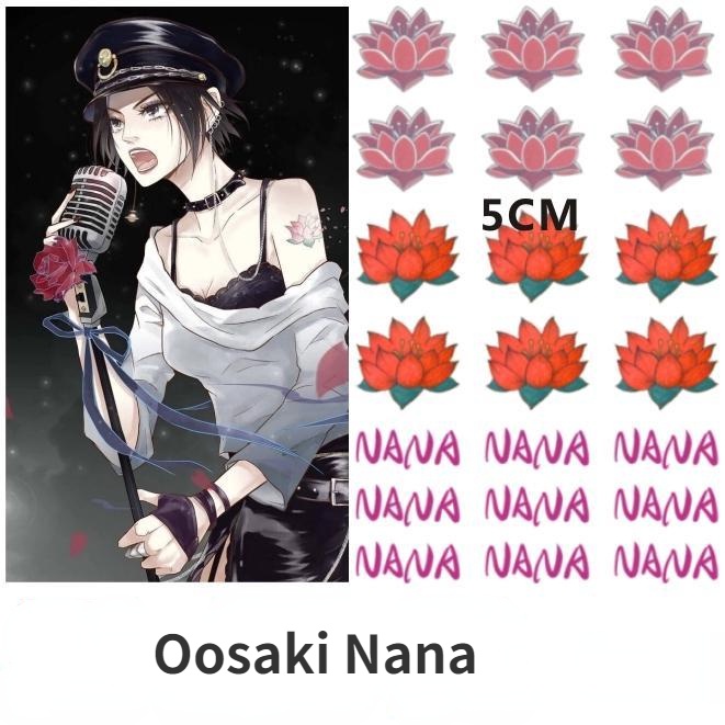Anime NANA Cosplay Tattoo Oosaki Nana Body Tattooing Sticker Temporary ...