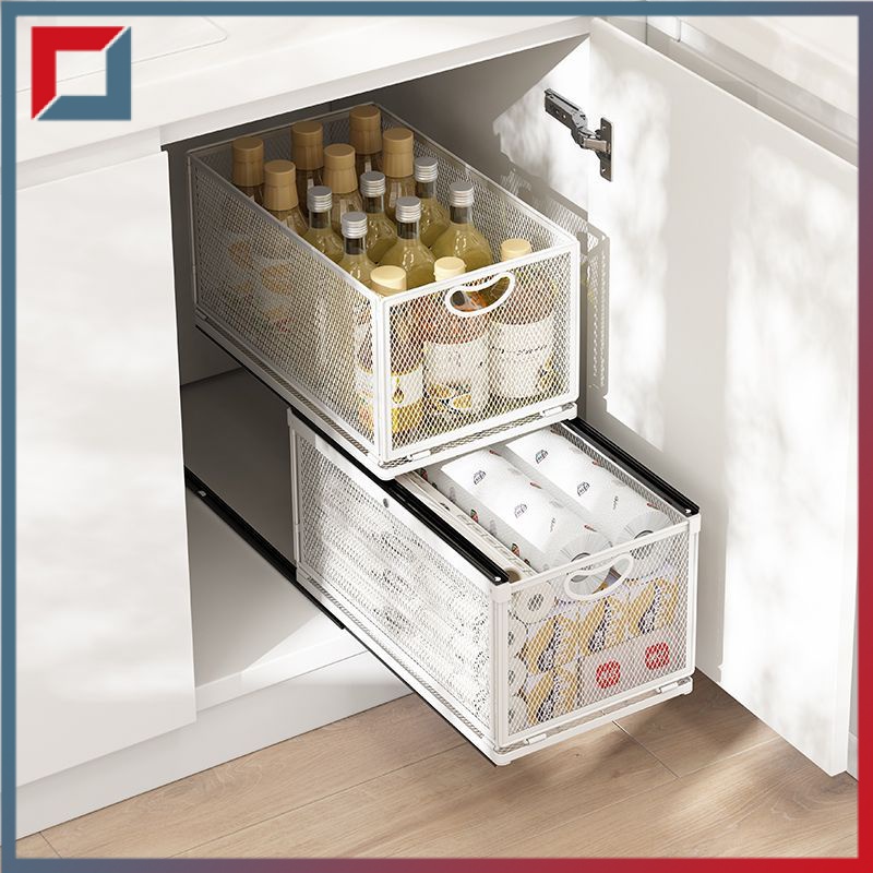 (SG STOCK)Cabinet drawer type pull-out rack sink storage rack multi ...