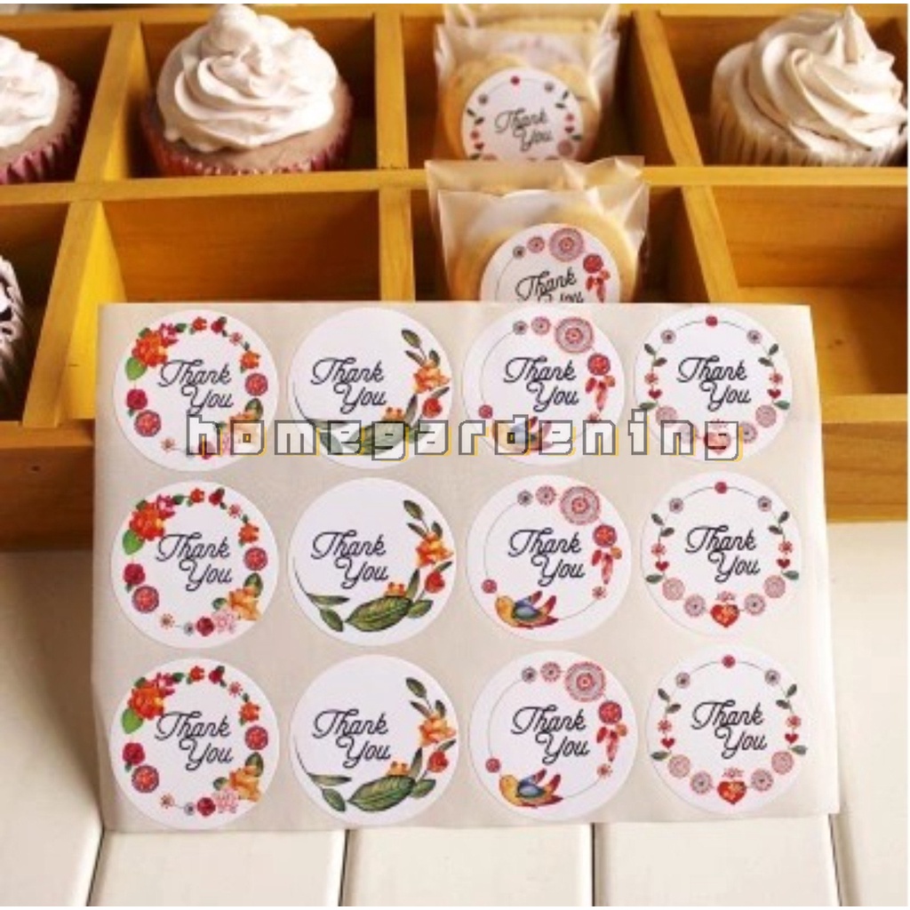 120pcs Round Thank You Stickers for Envelope Seal Labels Gift Packaging ...